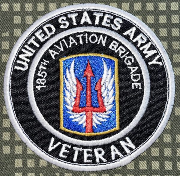 US Army 185th Aviation Brigade Veteran Patch - Decal Patch - Co
