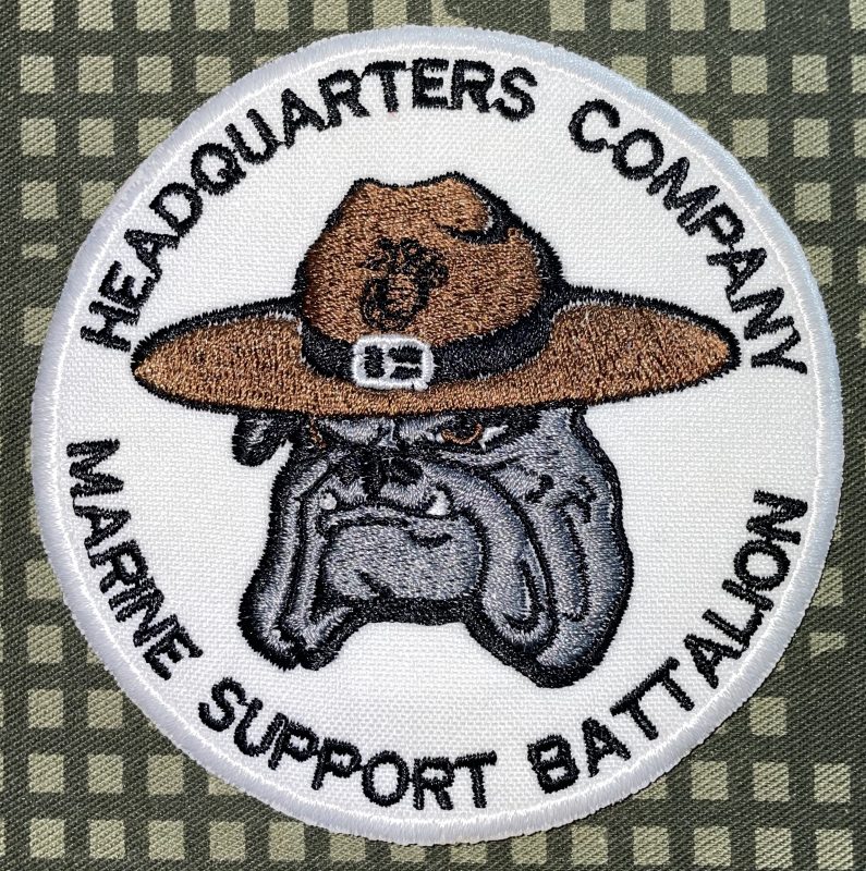 USMC Headquarters Company Marine Support Battalion Patch - Decal Patch - Co