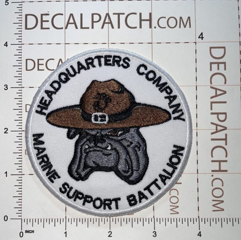 USMC Headquarters Company Marine Support Battalion Patch - Decal Patch - Co