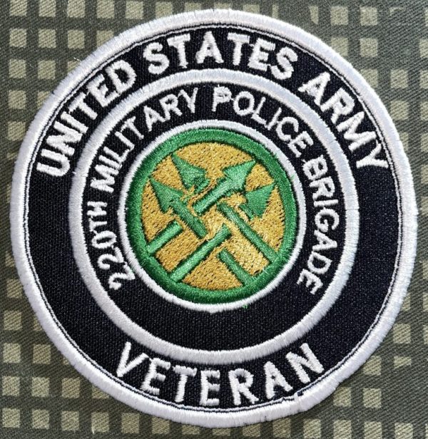 US Army 220th Military Police Brigade Veteran Patch - Decal Patch - Co