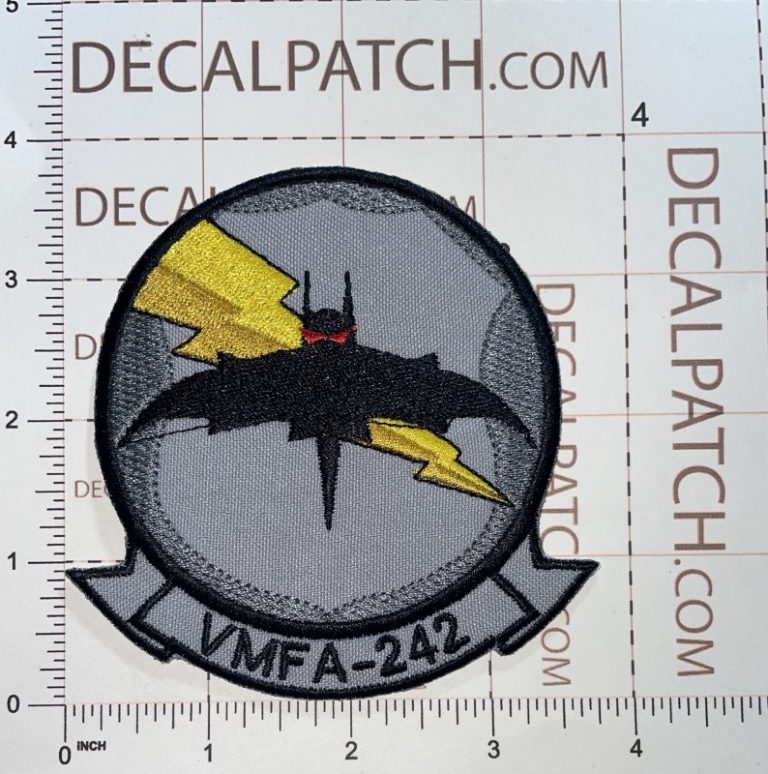USMC VMFA-242 Marine Fighter Attack Squadron 242 Patch - Decal Patch - Co