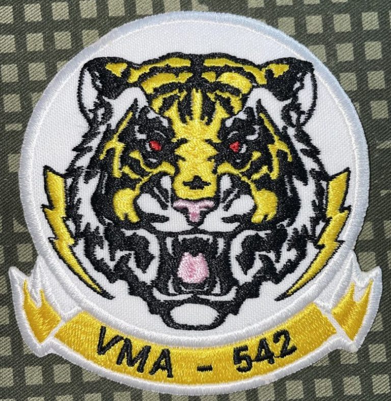 USMC VMA-542 Marine Attack Squadron Tigers Patch - Decal Patch - Co
