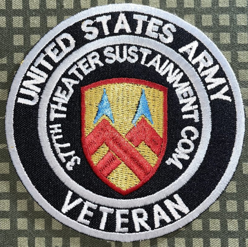 US Army 377th Theater Sustainment Command Veteran Patch - Decal Patch - Co