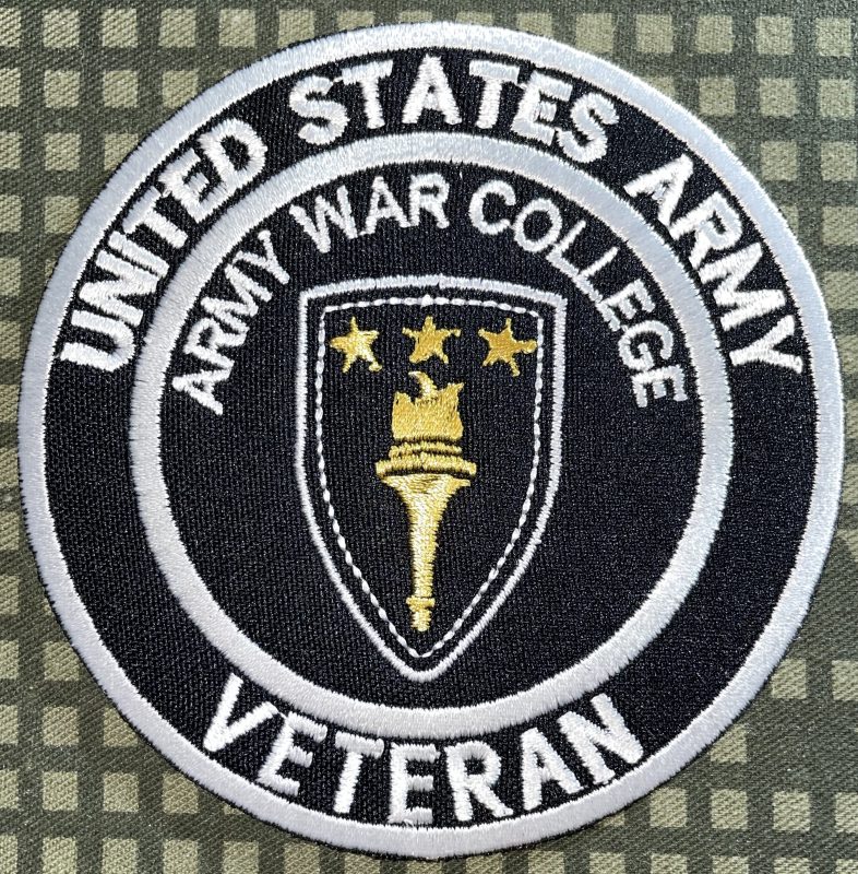 US Army - Army War College Veteran Patch - Decal Patch - Co