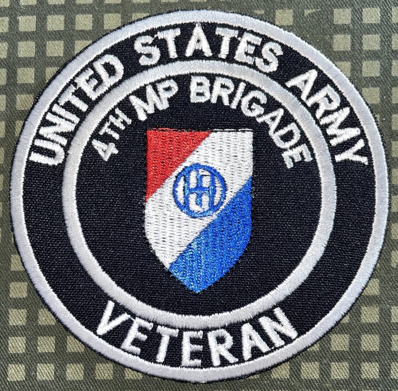 US Army 4th Military Police Brigade Veteran Patch - Decal Patch - Co