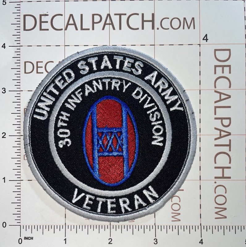 US Army30th Infantry Division Veteran Patch - Decal Patch - Co