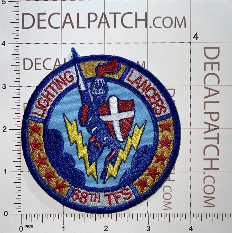 USAF 7th TFS Tactical Fighter Squadron Lighting Lancers Patch - Decal ...