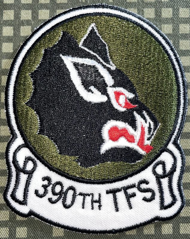 USAF 390th TFS Tactical Fighter Squadron Patch - Decal Patch - Co