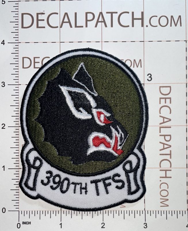 USAF 390th TFS Tactical Fighter Squadron Patch - Decal Patch - Co