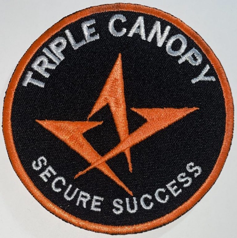 Triple Canopy Secure Success Security Mercenary Soldier - Decal Patch - Co