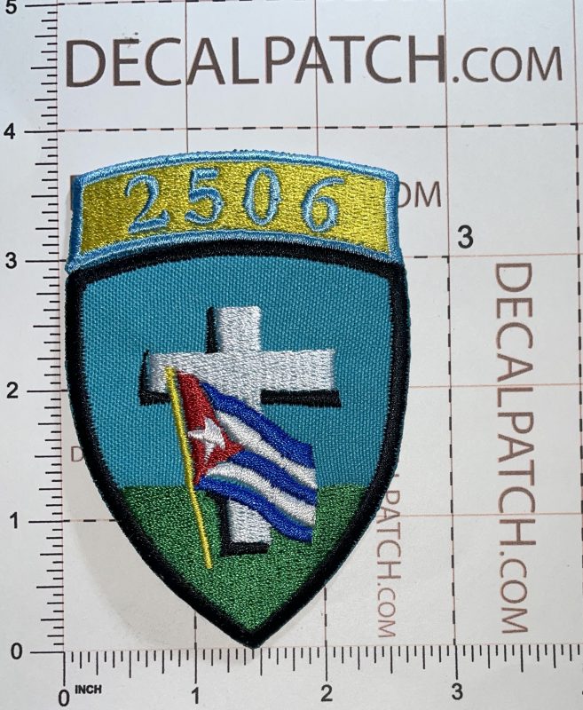 Cuba Army Brigade B2506 Bahia de Cochinos Patch - Decal Patch - Co