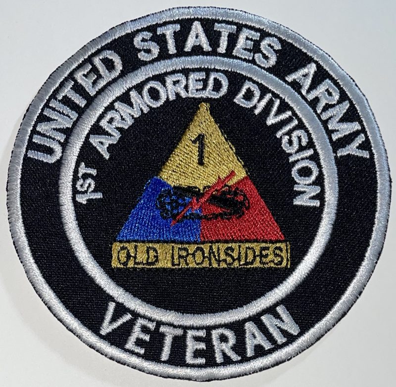 US Army 1st Armored Division "Old Ironsides" Veteran Patch - Decal ...