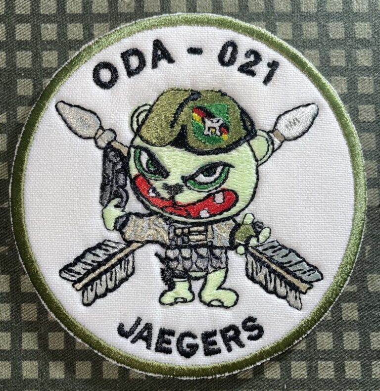 10th Special Forces Group Airborne ODA-021 Jaegers Patch - Decal Patch - Co