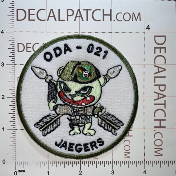 10th Special Forces Group Airborne ODA-021 Jaegers Patch - Decal Patch - Co