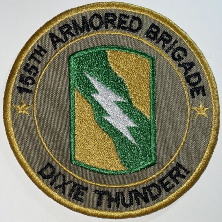 US Army 155th Armored Brigade "Dixie Thunder!" Patch - Decal Patch - Co