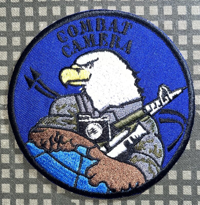 USAF Color Falcon Combat Camera Patch - Decal Patch - Co
