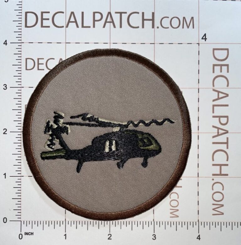 US Blackhawk Patrol Helicopter Patch - Decal Patch - Co