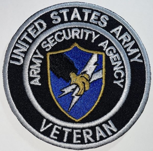 US Army ASA Army Security Agency Veteran Patch - Decal Patch - Co