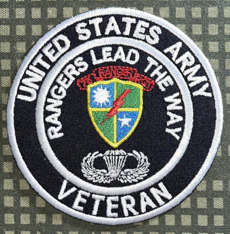 75th Ranger Regiment Airborne "Rangers Lead The Way" Veteran Patch ...
