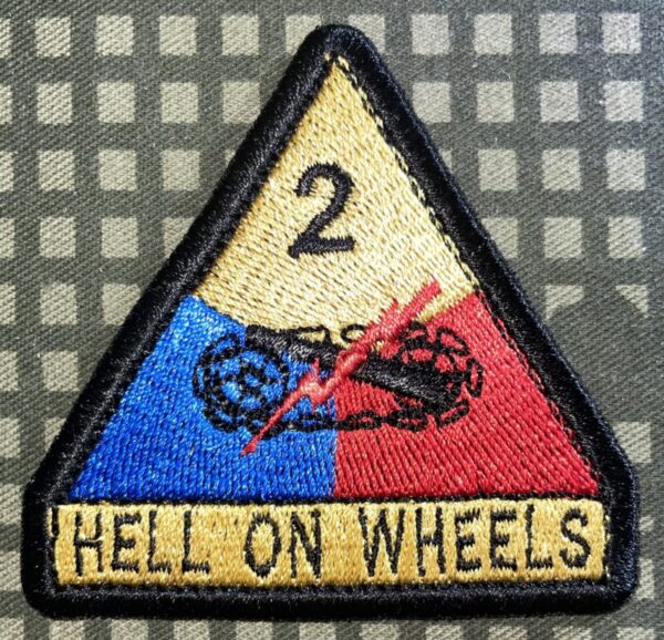 US Army 2nd Armored Division "Hell On Wheels" Patch Small - Decal Patch ...