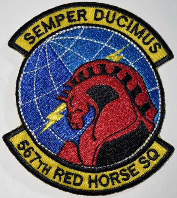 USAF 567th Red Horse Squadron "Semper Ducimus" Patch - Decal Patch - Co
