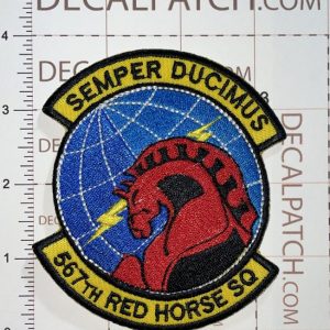 USAF 567th Red Horse Squadron "Semper Ducimus" Patch - Decal Patch - Co