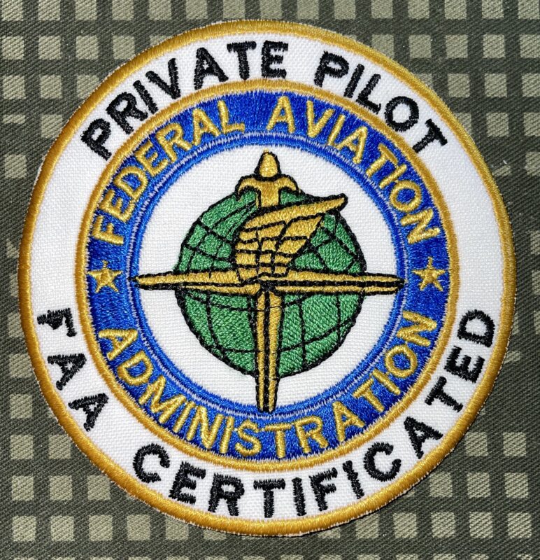FAA Certified Federal Aviation Administration Private Pilot Patch ... FAA Certified Federal Aviation Administration Private Pilot Patch ...