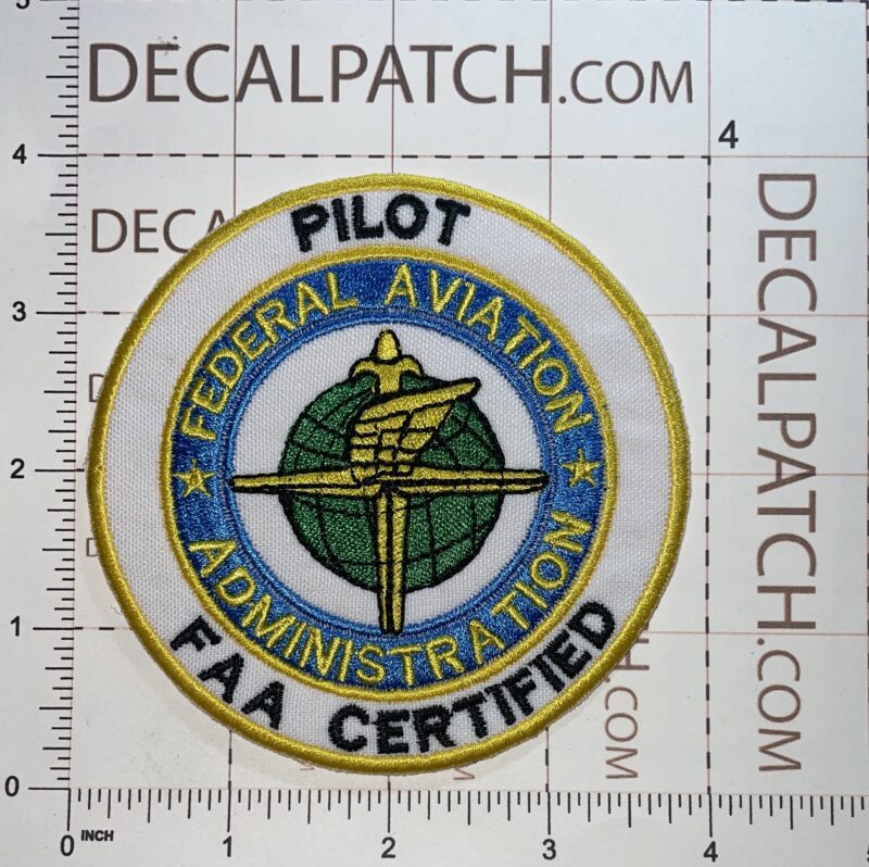 FAA Certified Federal Aviation Administration Pilot Patch - Decal Patch ...