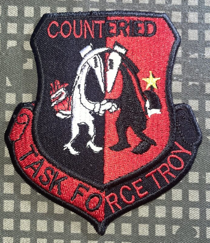 USAF Counteried Task Force Troy Patch Color - Decal Patch - Co
