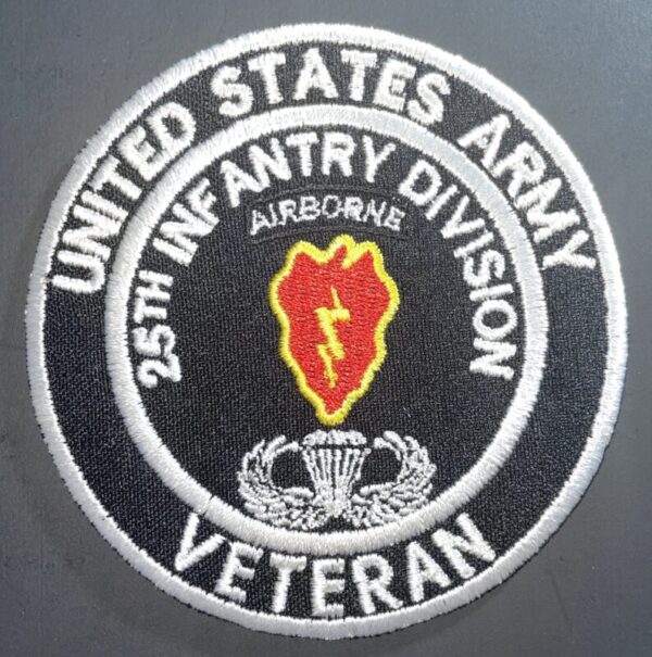 US Army 25th Infantry Division Airborne Veteran Patch - Decal Patch - Co