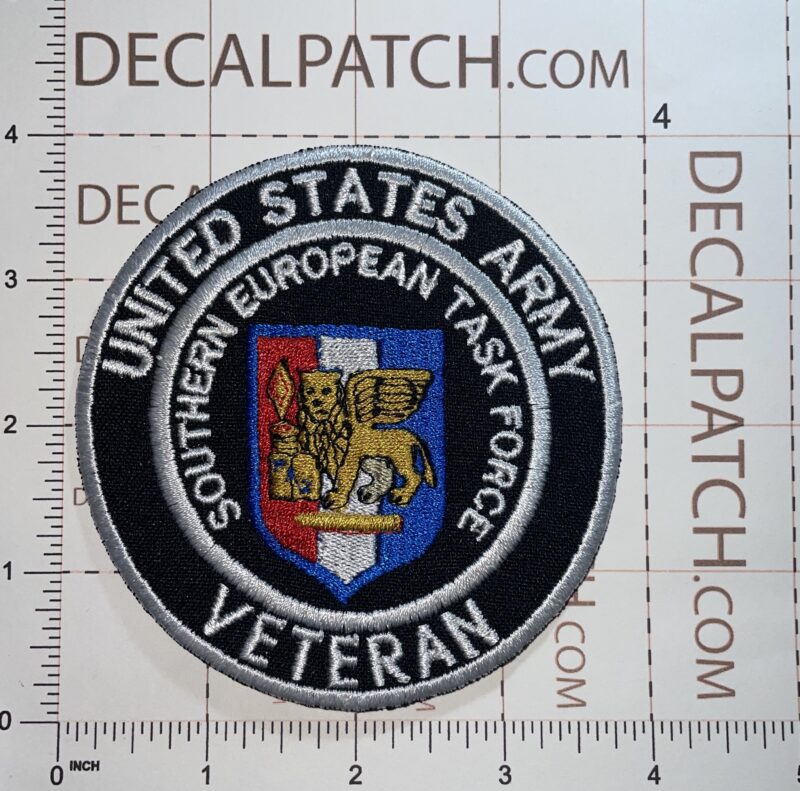 US Army USARAF Southern European Task Force Veteran Patch - Decal Patch ...