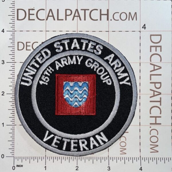 US Army 15th Army Group Veteran Patch - Decal Patch - Co