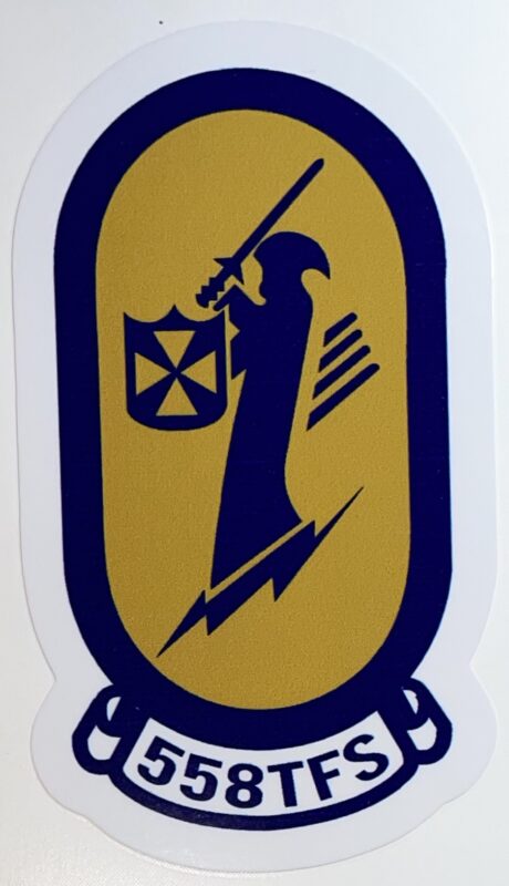USAF 558th TFS Fighter Training Squadron Sticker - Decal Patch - Co