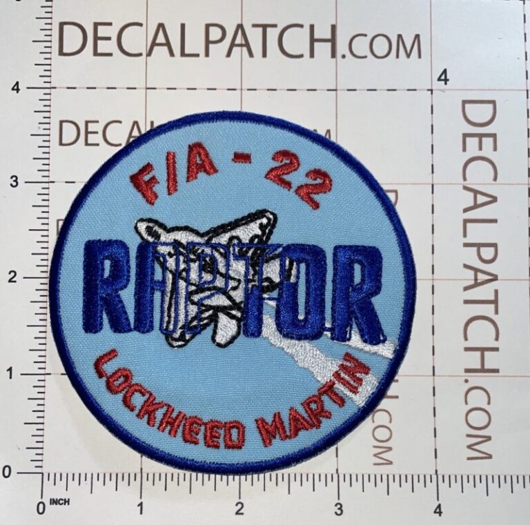 USAF Lockheed Martin F/A-22 Raptor Patch - Decal Patch - Co