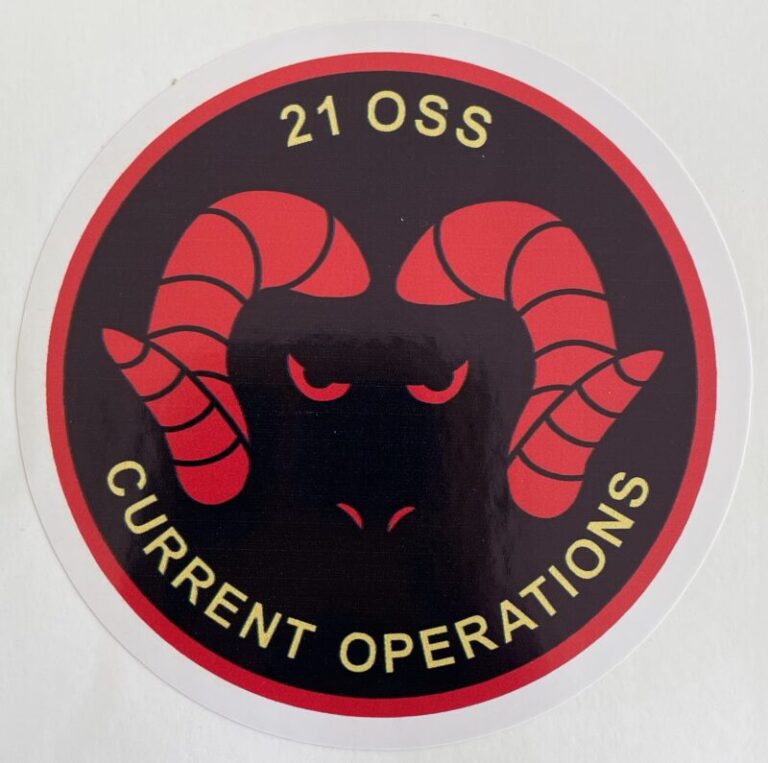 USAF 21 OSS Current Operations Sticker - Decal Patch - Co