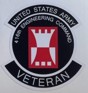 US Army 416th Engineering Command Veteran Sticker - Decal Patch - Co