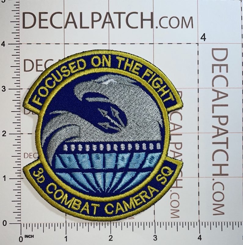 USAF 3d Combat Camera Sq "Focused on the Fight" Patch - Decal Patch - Co