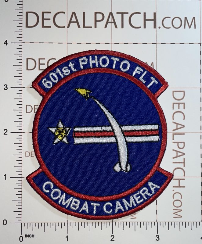 USAF 601st Photo Flight "Combat Camera" Patch - Decal Patch - Co