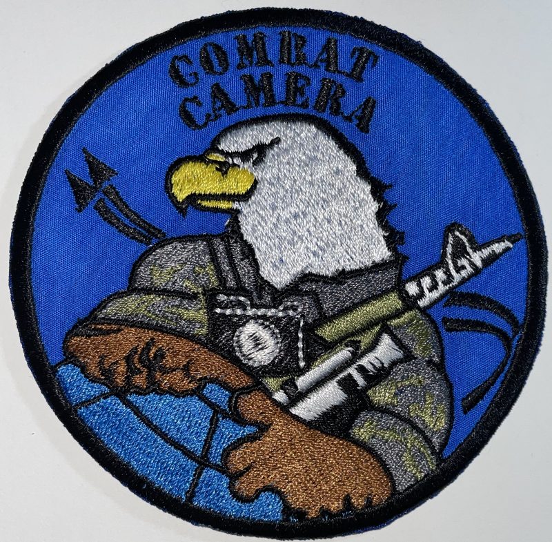 USAF Color Falcon Combat Camera Patch - Decal Patch - Co