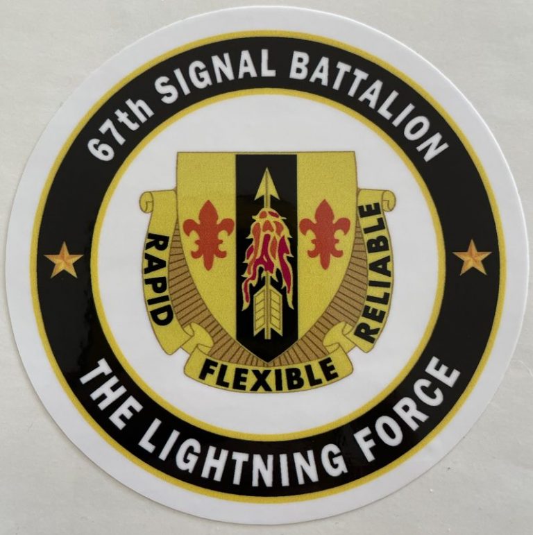 US Army 67th Signal Battalion "The Lightning Force” Sticker - Decal ...