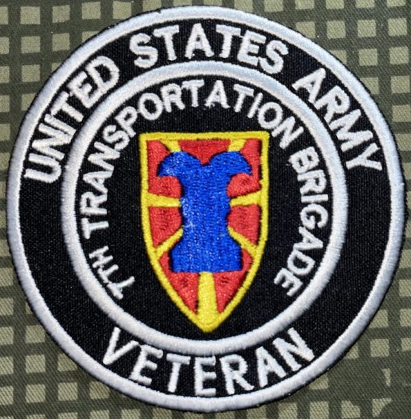 US Army 7th Transportation Brigade Veteran Patch - Decal Patch - Co