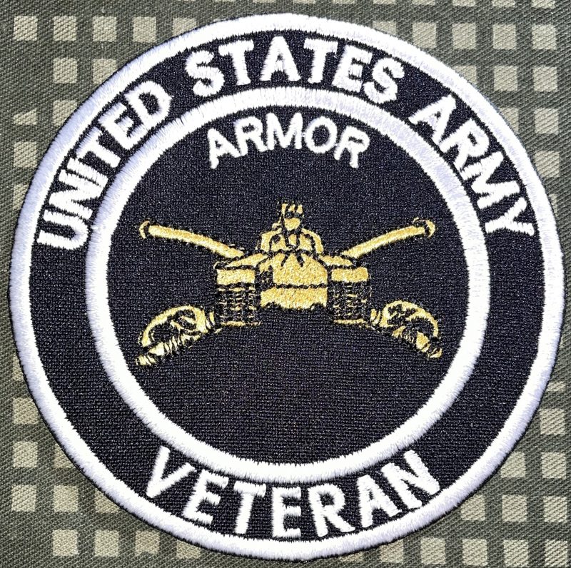 US Army Armor Veteran Patch - Decal Patch - Co
