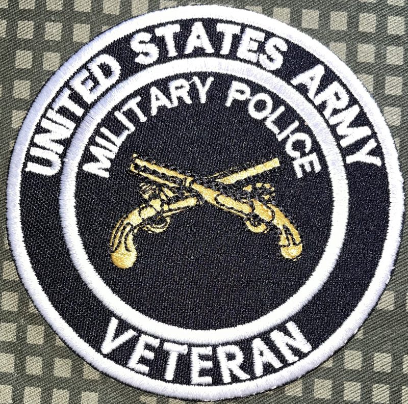 US Army Military Police Veteran Patch - Decal Patch - Co