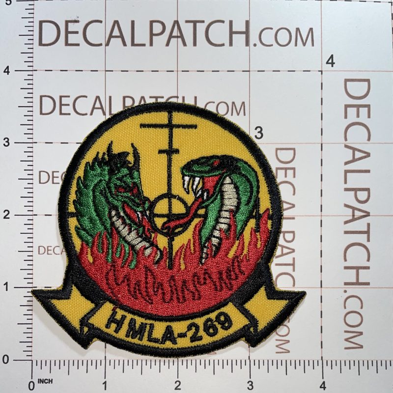 USMC HMLA-269 Helicopter Squadron Patch - Decal Patch - Co