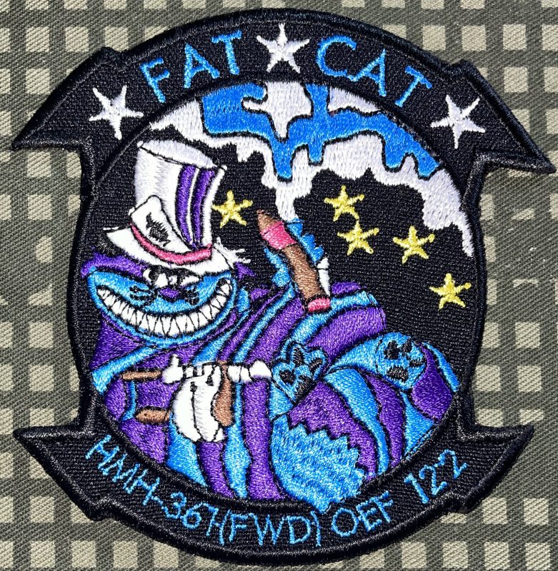 USMC HMH-361 Heavy Helicopter Sq (FWD) OEF 122 Fat Cat Patch - Decal ...