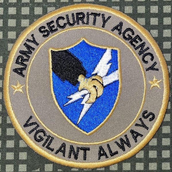 US Army ASA Army Security Agency "Vigilant Always" Patch - Decal Patch - Co