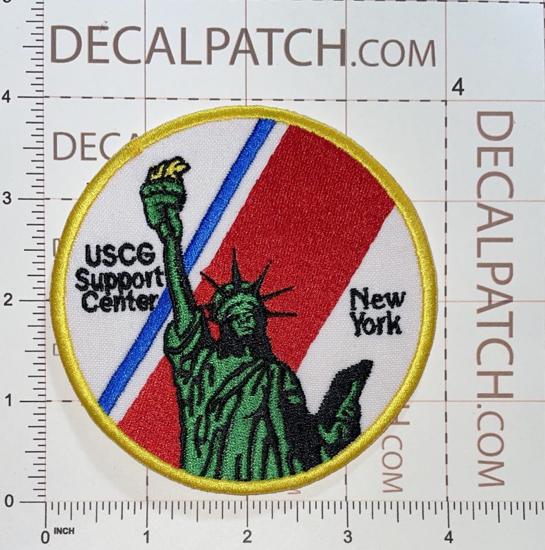 USCG Support Center New York Patch - Decal Patch - Co