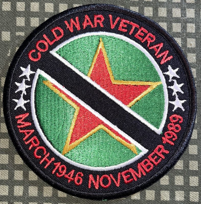 Cold War Veteran March 1946 November 1989 Patch - Decal Patch - Co