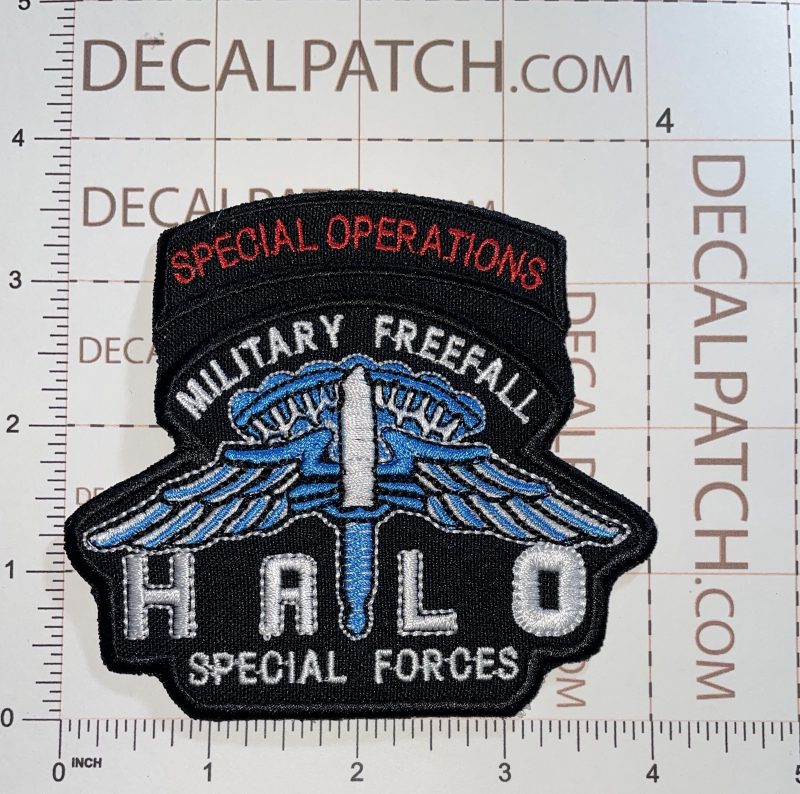 US Army Military Freefall HALO Special Forces Patch - Decal Patch - Co