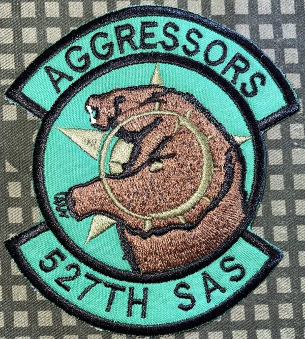 USAF OD 527TH SAS Space Aggressor Sq Patch - Decal Patch - Co